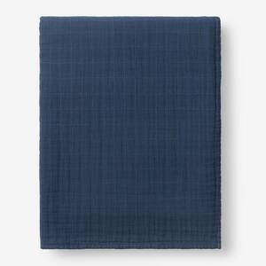 The Company Store Gossamer Rose Water Solid Cotton Full Woven Blanket ...