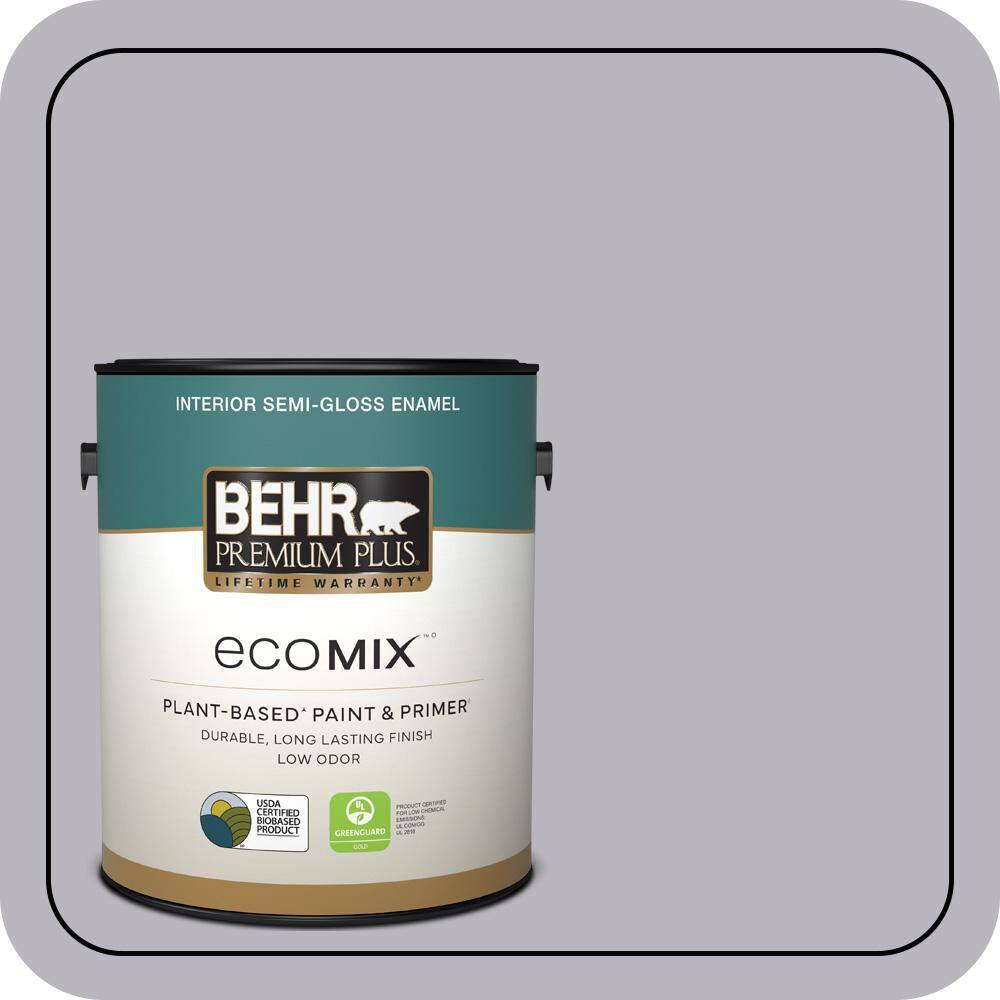 BEHR PREMIUM PLUS 1 gal. #N550-3 Best in Show Semi-Gloss Enamel EcoMix ...