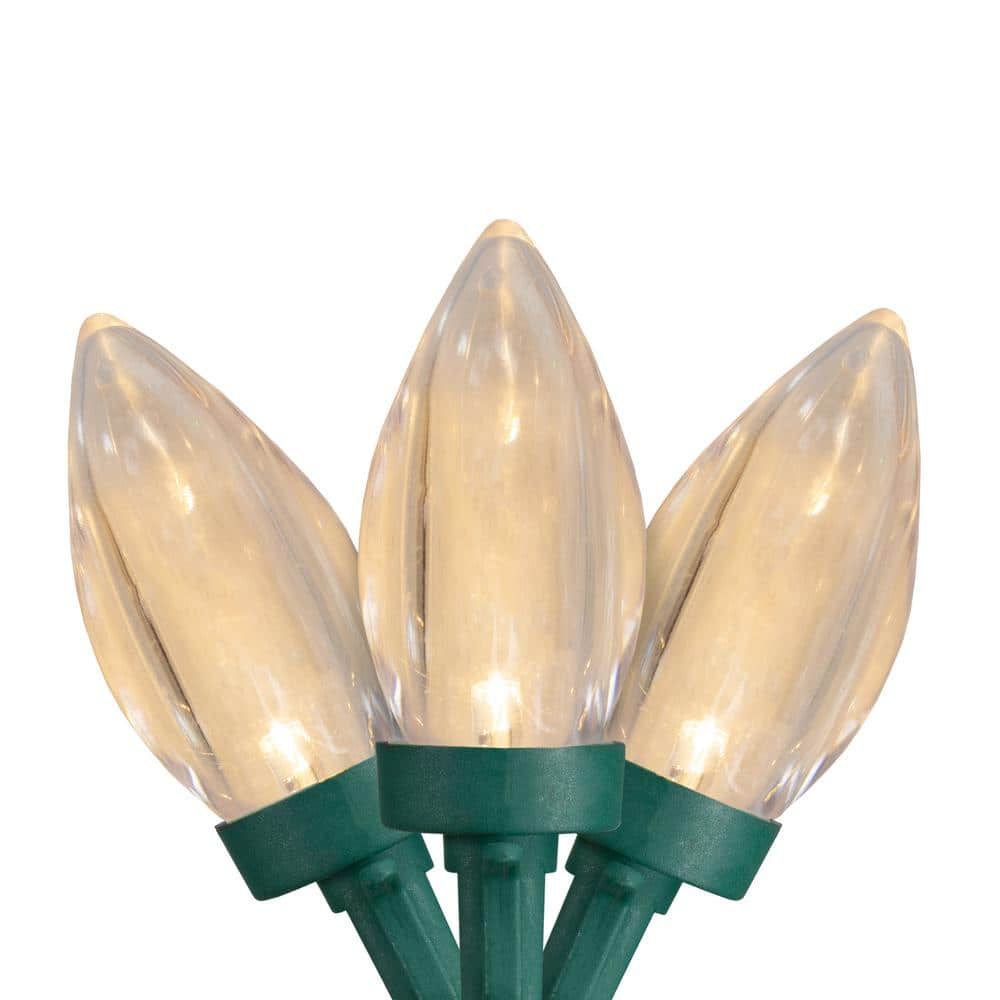 Northlight 20.25 ft. 50-Count Smooth Constant LED C9 Neutral White ...