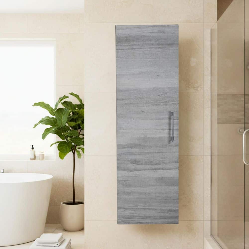 Cutler Kitchen and Bath Kato 15 in. W x 12 in. D x 48 in. H Wall ...