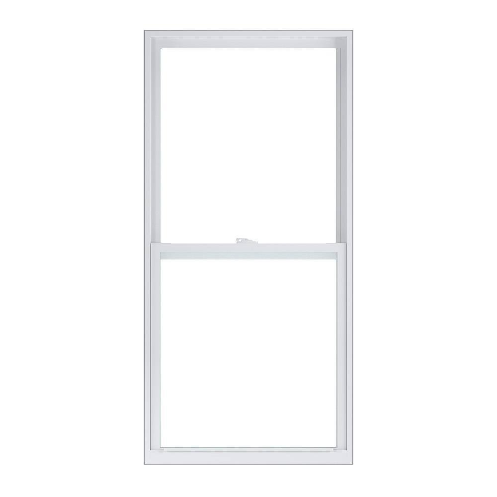 American Craftsman 28 in. x 58 in. 50 Series White Single Hung Low-E ...