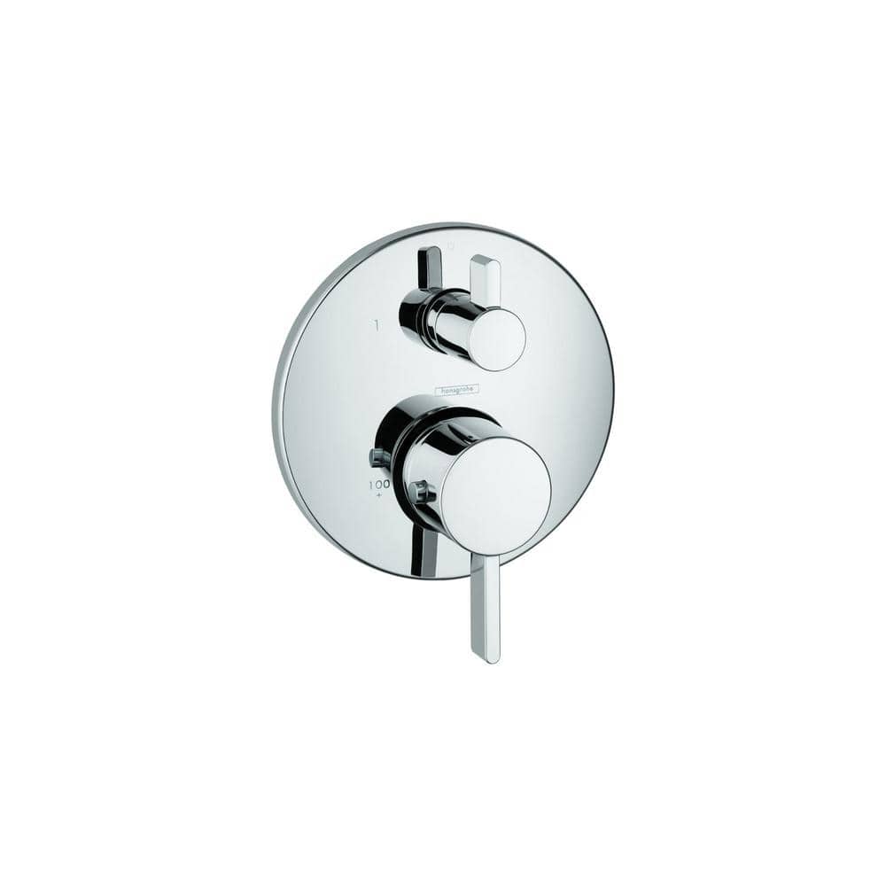 Hansgrohe S Thermostatic 2-Handle Shower Valve Trim Kit with Volume ...