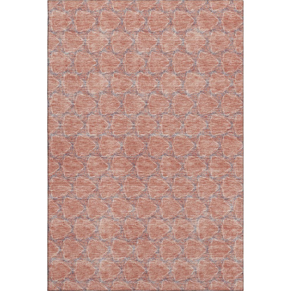 Addison Rugs Mayfield Premium Machine Washable Abstract AMF960 Salmon 3 ...