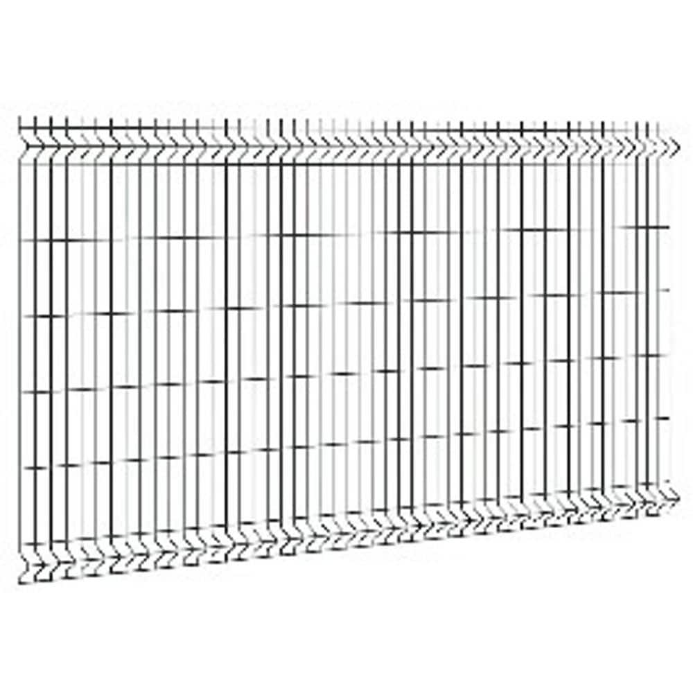 TARTER 4' 5" ft. x 8 ft. Flat Top Metal Spaced Bar V-Fence Residential ...