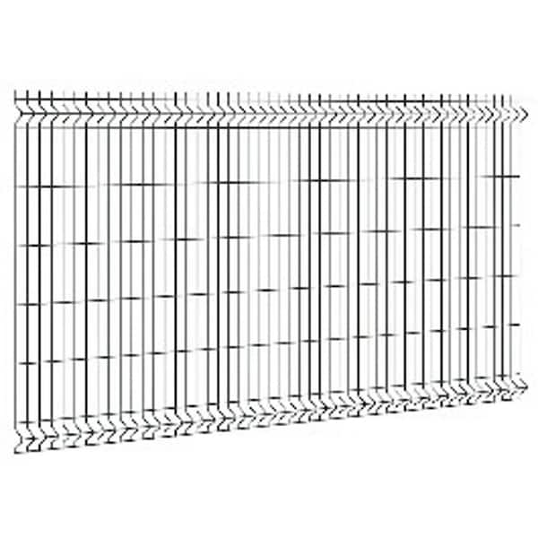 TARTER 4' 5" ft. x 8 ft. Flat Top Metal Spaced Bar V-Fence Residential ...
