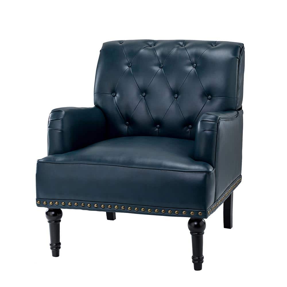 JAYDEN CREATION Venere Classic Turquoise Button-tufted Armchair with ...