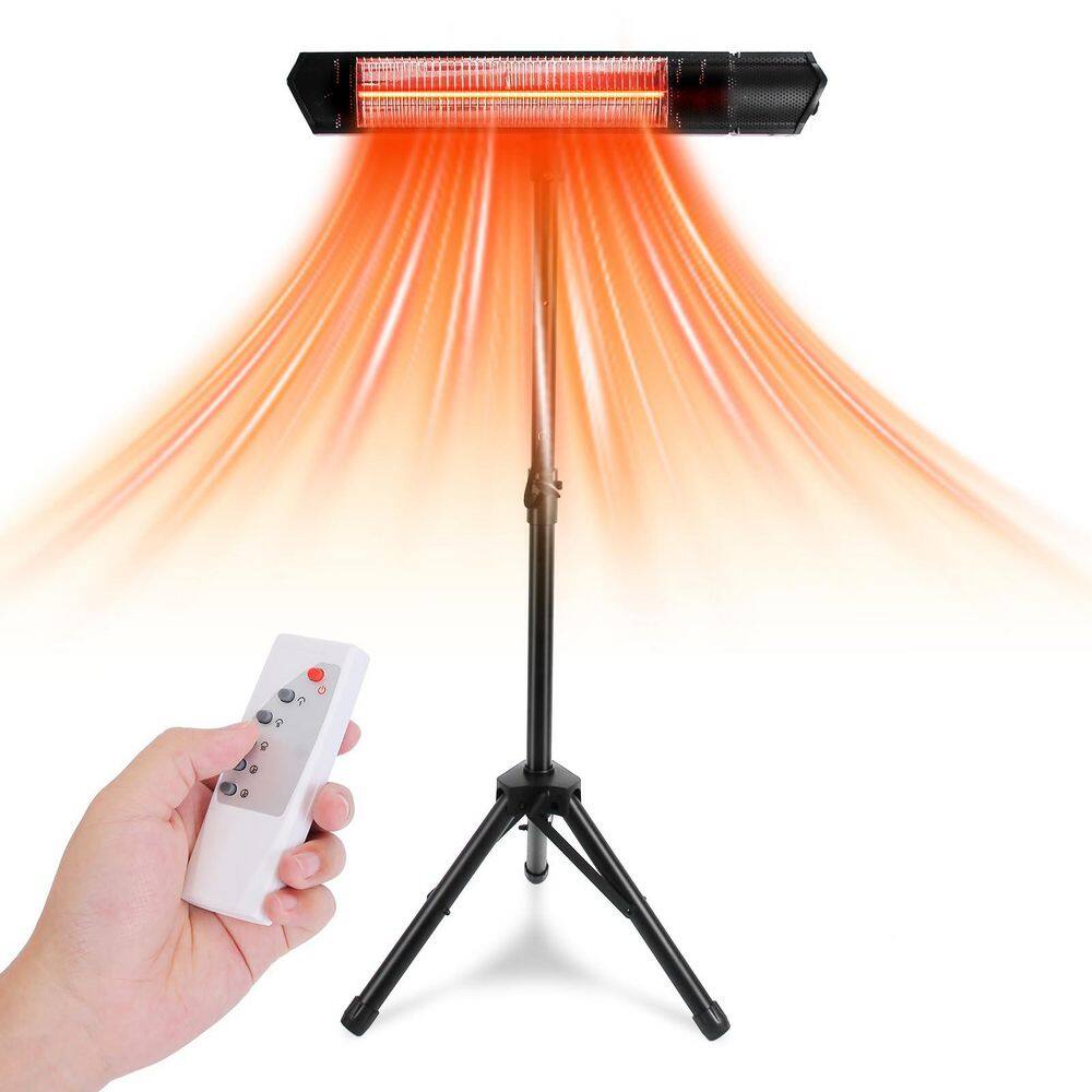 Outdoor Electric Patio Heater, 1500 W Infrared Heater with Remotes, 3 ...
