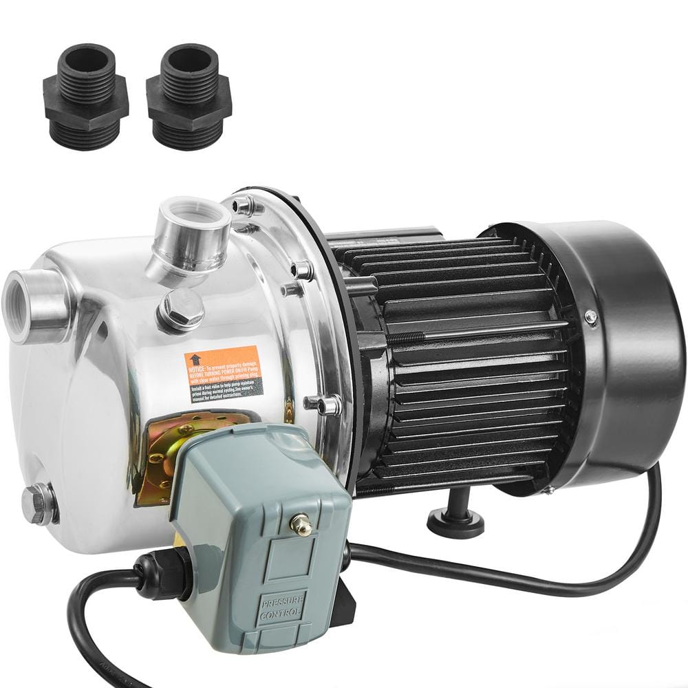 VEVOR Shallow Well Jet Pump 1 HP 1056 GPH 147.6 ft. Jet Water Pump 750 ...