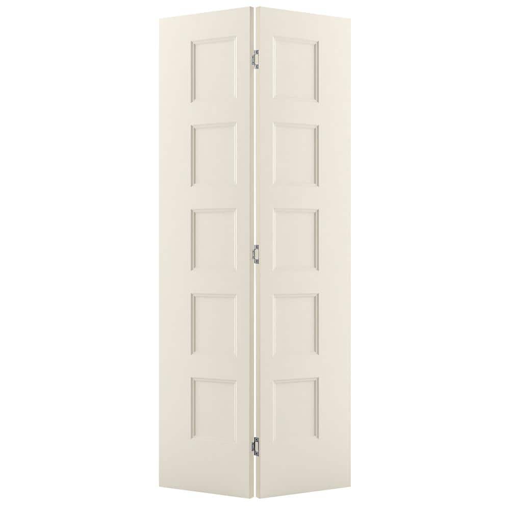 JELD-WEN 36 in. x 80 in. Conmore Primed Smooth Molded Composite Closet ...