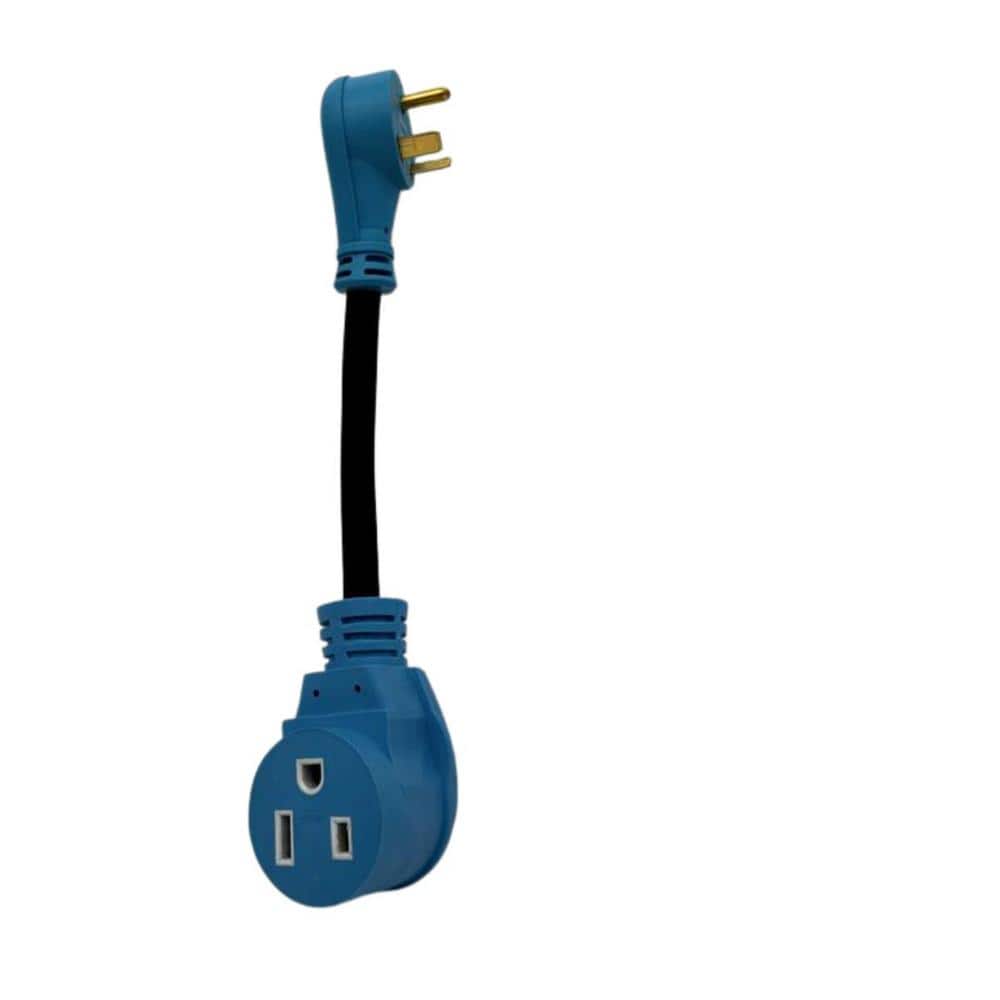 Connecticut Electric 1 ft. 10/3 STW 30 Amp to 50 Amp TT-30P to 6-50R RV ...