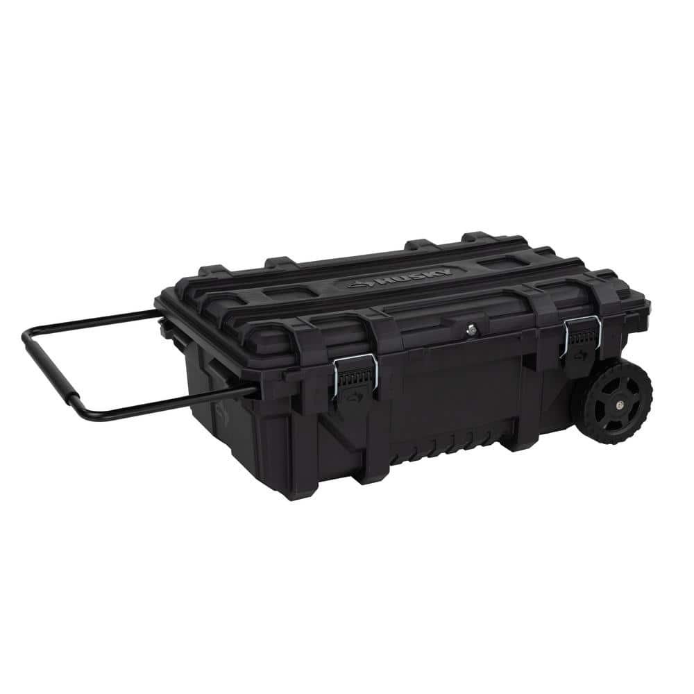 Husky 36.5 in. Black Heavy Duty Medium Rolling Toolbox with Keyed Lock ...