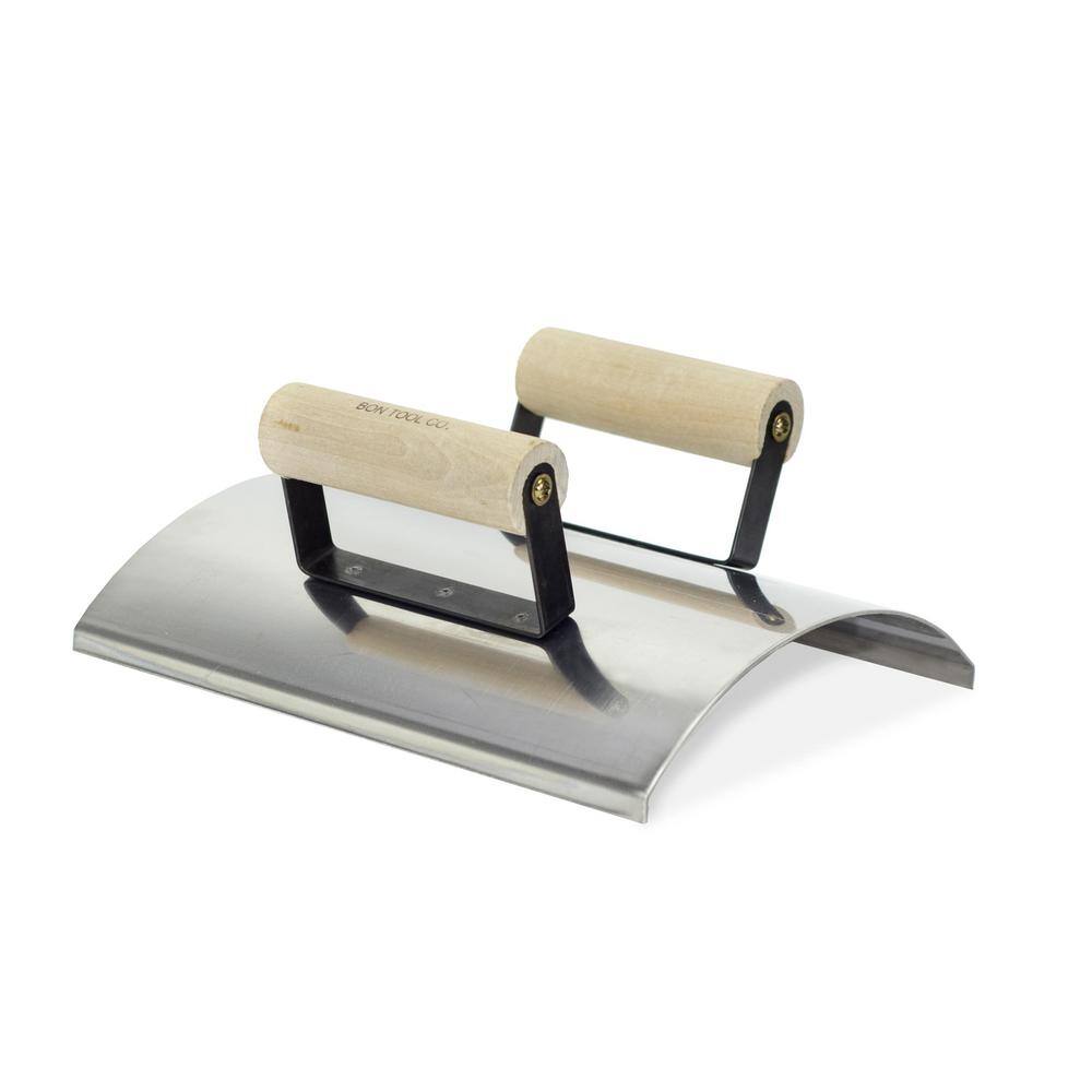 Bon Tool 10 in. x 8 in. Stainless Steel Wall Capping Edger with Guide ...
