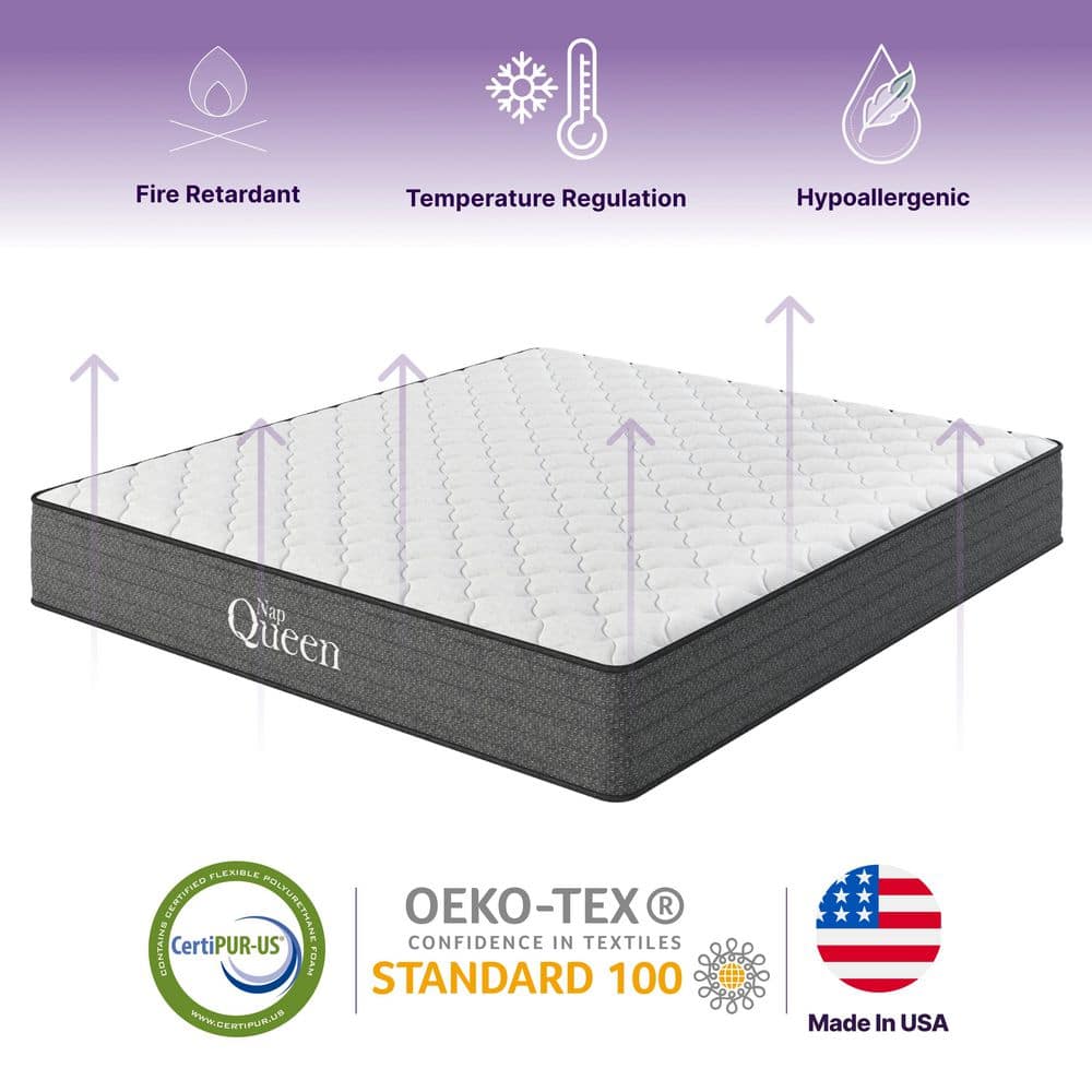 Seafuloy Queen Size Cooling Gel Hybrid Medium Firm 10 in. Mattress with ...