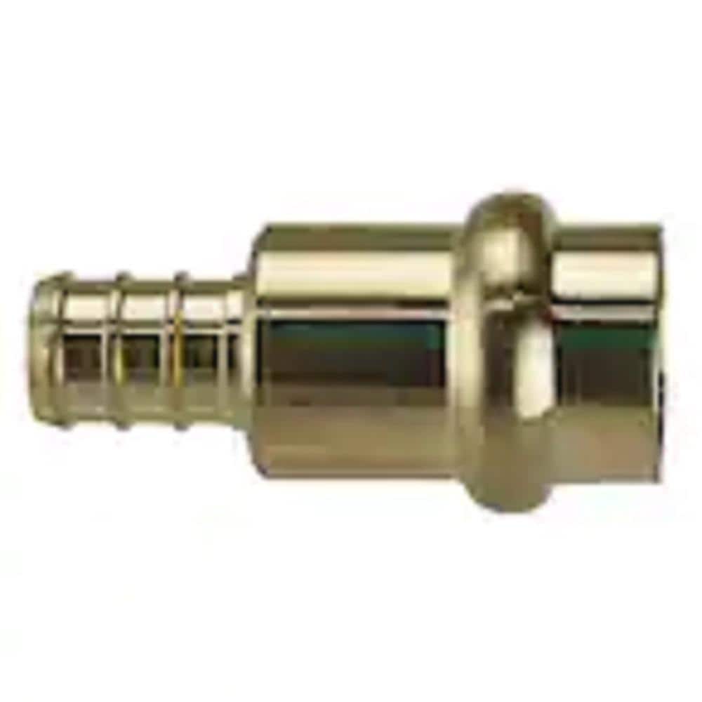 SharkBite 3/4 in. PEX Brass Barb x 3/4 in. Copper Press Adapter Fitting ...