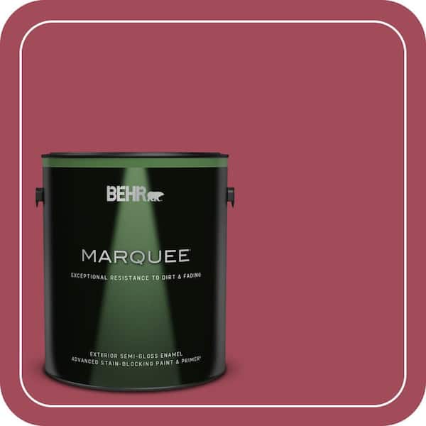 BEHR MARQUEE 1 gal. #130D-6 Sweet Spiceberry Semi-Gloss Enamel Exterior ...