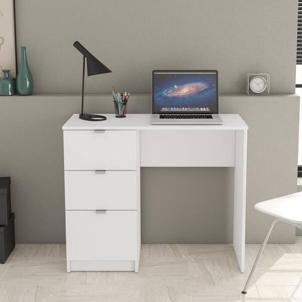 Reviews for Cambridge 36 in. W Rectangle White Enginered Wood 3-Drawer ...