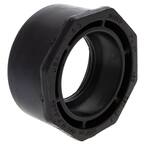 NIBCO 4 in. x 3 in. ABS DWV Spigot x Hub Flush Bushing C58012FHD43