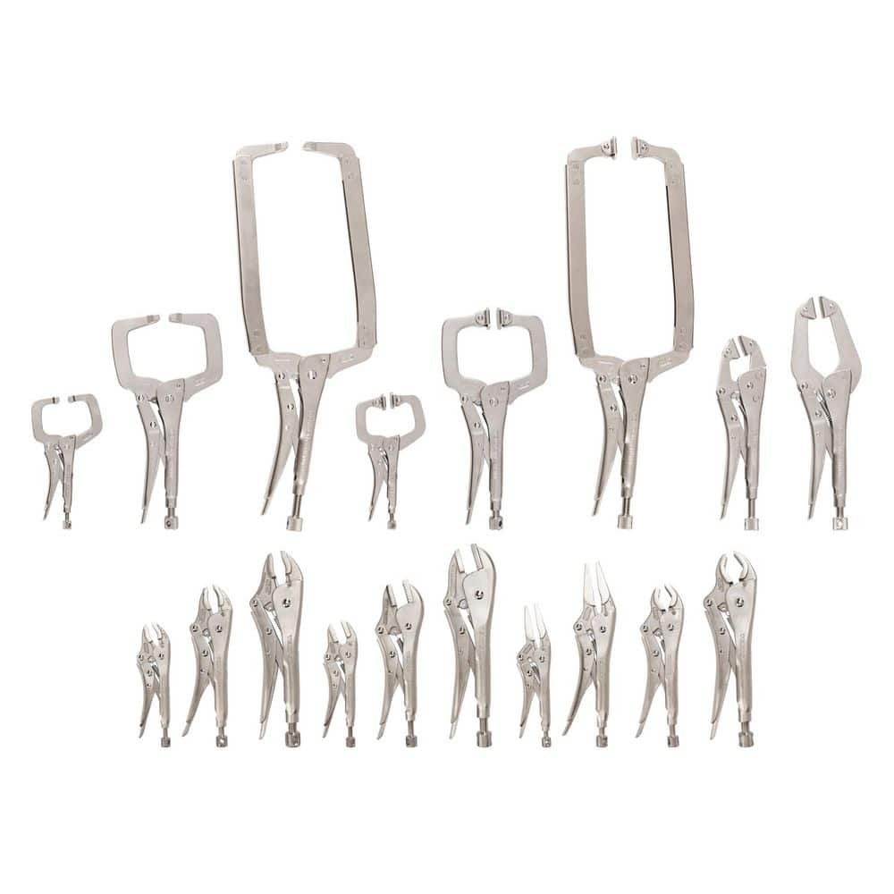 TEKTON Locking Pliers and Clamps Set (18-Piece) PLK90005 - The Home Depot
