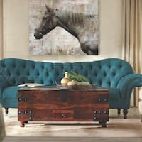 Home Decorators Collection Maldives Large Sqaure Wood Coffee Table