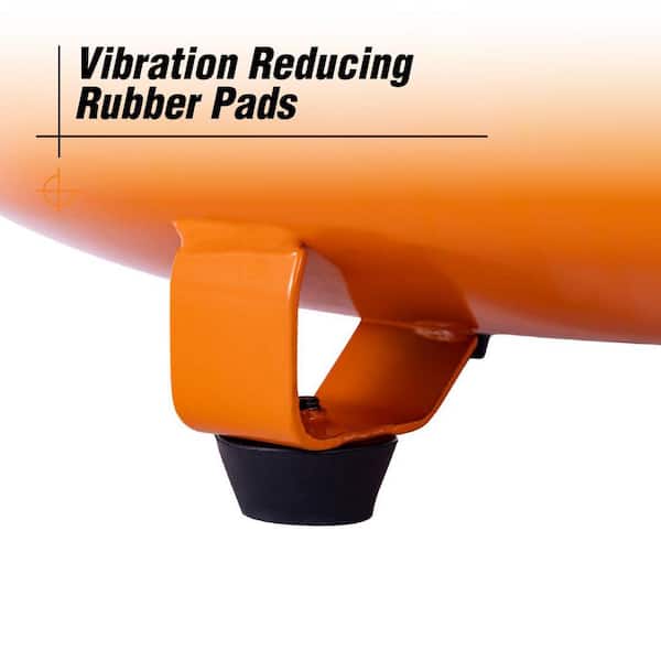 RIDGID 6 Gal. 150 PSI Portable Electric Oil-Free Jobsite Pancake Air ...