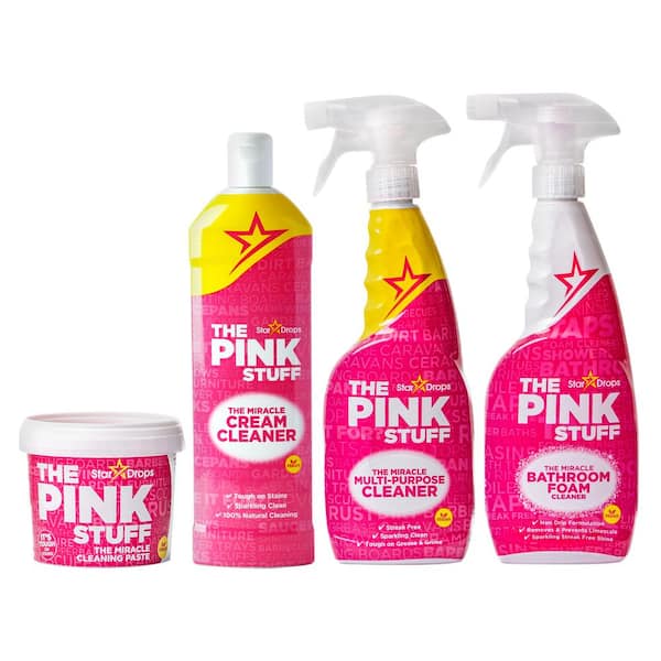 THE PINK STUFF 500 g Cleaning Paste, 750 ml Multi-Purpose Liquid ...