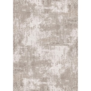 HaiiMeid Monet Beige 5 ft. x 7 ft. Modern Abstract Area Rug X24IU0005H ...