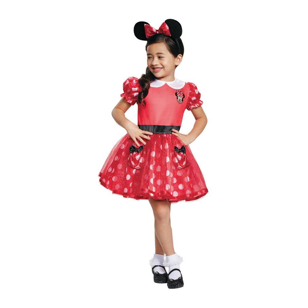 Disguise Toddler Girl's Red Minnie Mouse Costume Dress - 2T DG11981S ...