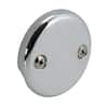 EZ-FLO Universal 2-Hole Chrome Overflow Faceplate 35245 - The Home Depot