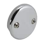 EZ-FLO Universal 2-Hole Chrome Overflow Faceplate 35245 - The Home Depot