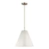 Generation Lighting Gordon 1-Light Antique White Small Hanging Pendant ...