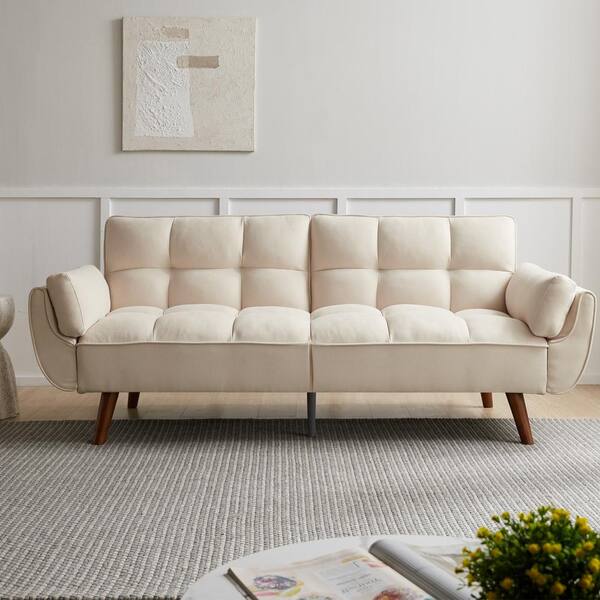 Reviews for GOJANE Modern 74.8 in. Square Arm Fabric Rectangle Sofa in ...
