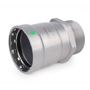 T TITANPRESS 3 in. Carbon Steel Press x MPT Male Adapter XL FKM ...