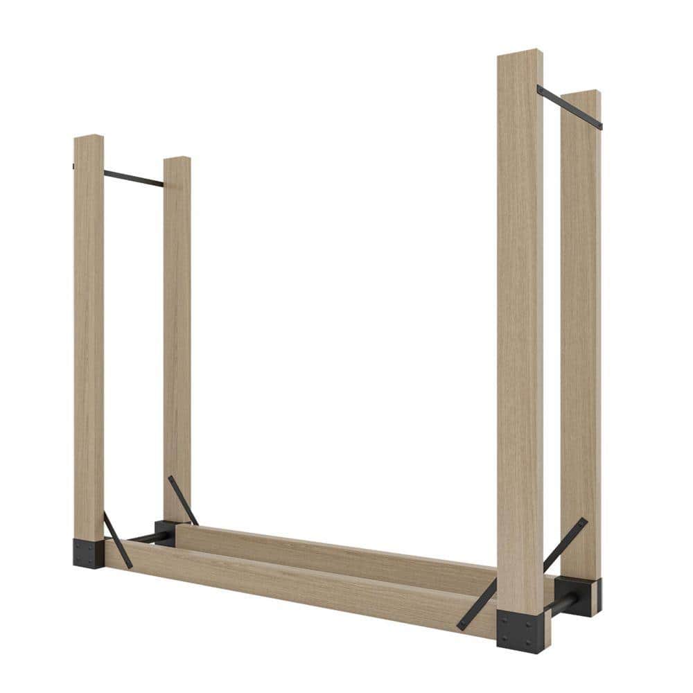 Adjustable Firewood Log Rack Bracket Kit Customizable Wood Holder with ...