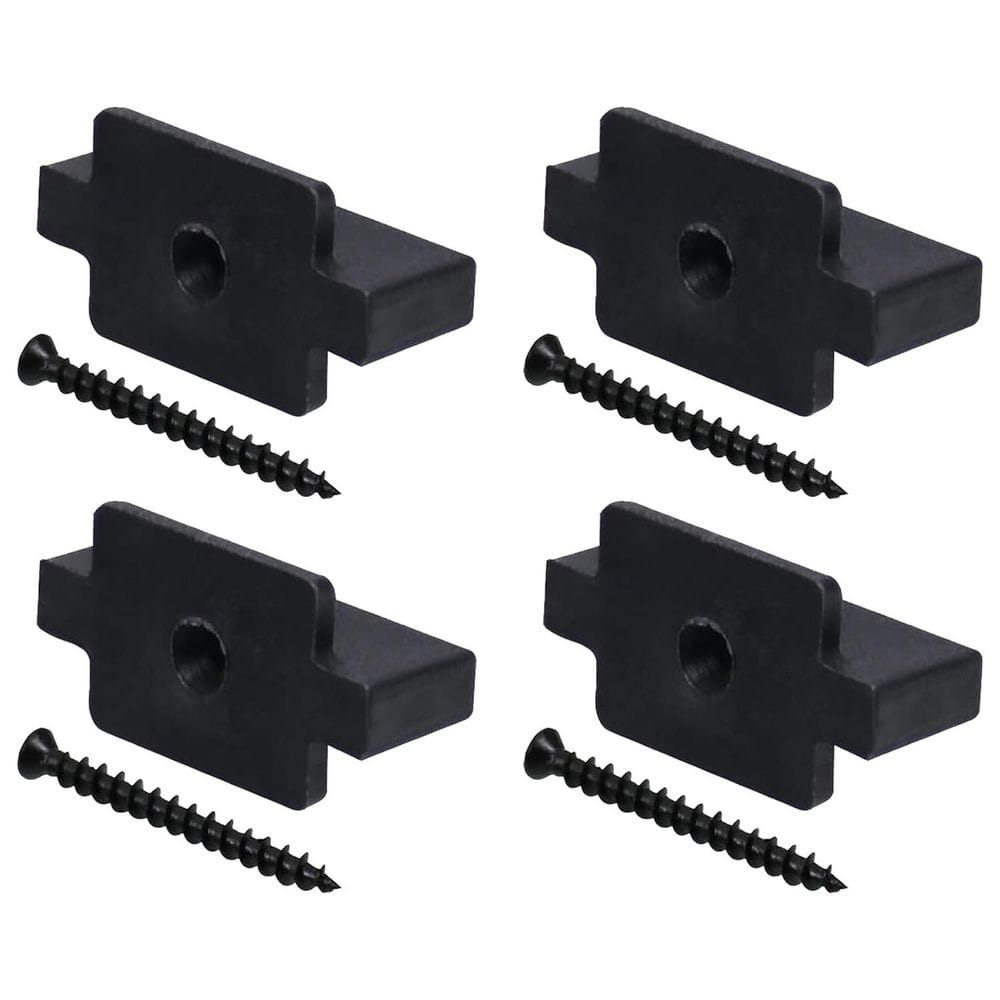 Afoxsos ABS Black Hidden Deck Fasteners with Stainless Steel Screws for ...