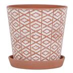 Trendspot 8 in. Chevet Off-White Ceramic Planter ECR01641S-08W - The ...
