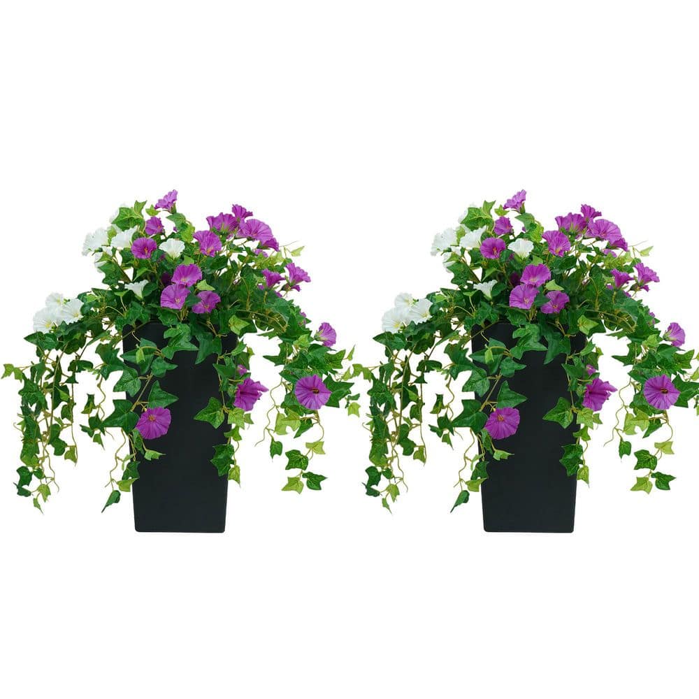Vitalismo 25 in. Artificial Vines Flowers w/Planter Multi-Colored ...