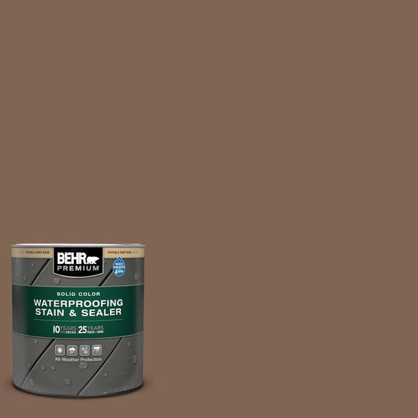 BEHR PREMIUM 1 qt. #N240-7 Joshua Tree Solid Color Waterproofing ...