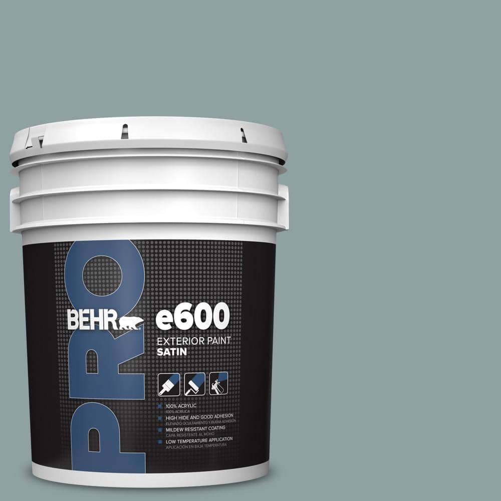 BEHR PRO 5 gal. #N440-4 October Sky Satin Exterior Paint PR64005 - The ...