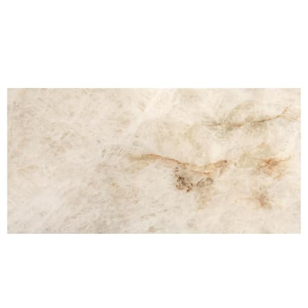 Apollo Tile Splendor 4 in. x 5 in. Lappato Light Cream Beige Porcelain ...