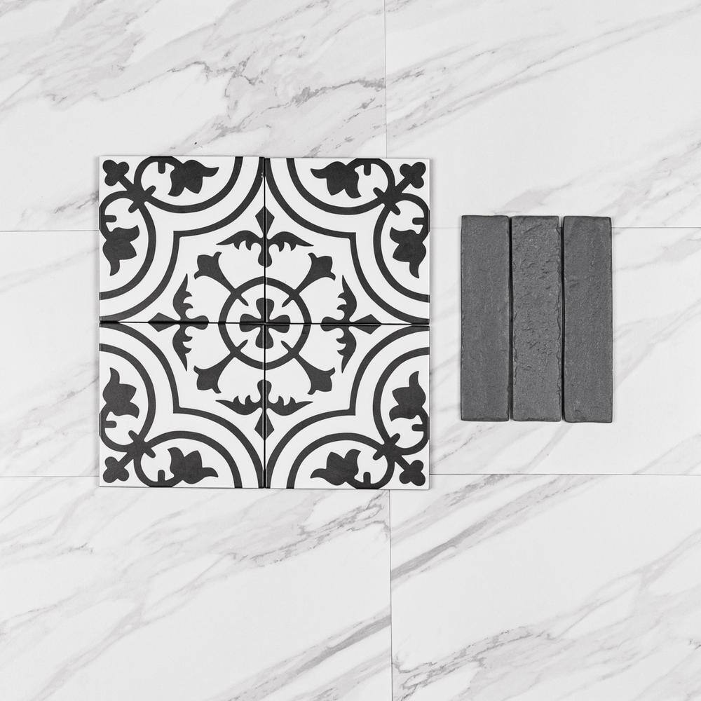MSI Take Home Tile Sample - Encaustic Amantus Porcelain 4 in. x 4 in ...