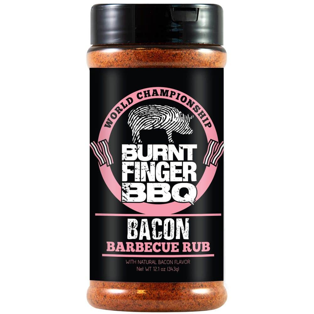 BURNT FINGER BBQ 12.1 oz. Bacon BBQ Rub OW85571 - The Home Depot
