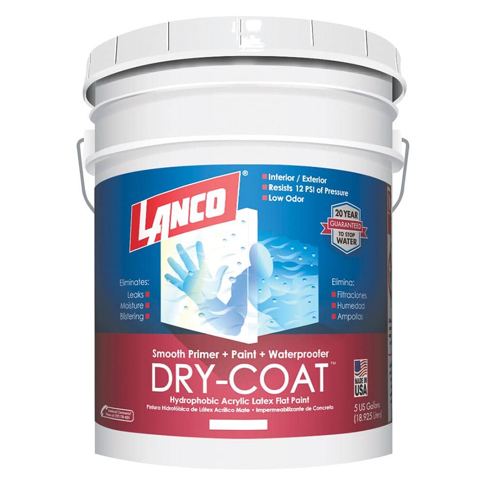 Lanco Dry-Coat 5 gal. Accent Base Flat Acrylic-Latex Interior and ...
