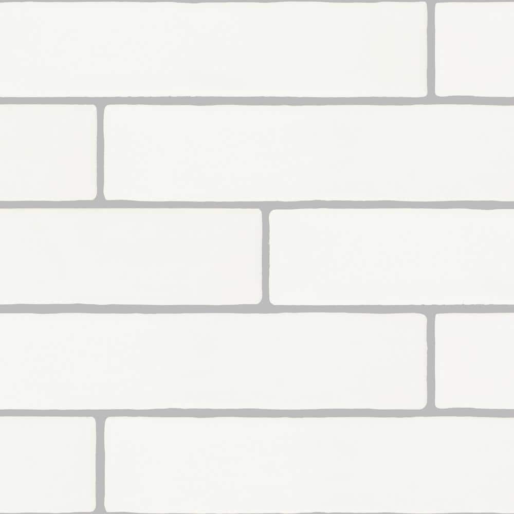 Artistic Reflections Arctic 2 in. x 5 in. Glazed Ceramic Undulated Wall ...