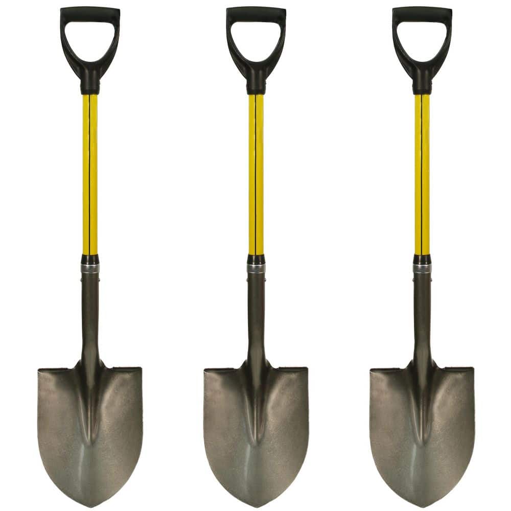 Nupla 30 in. Classic Fiberglass Handle with D-Grip and Heavy-Duty Round ...