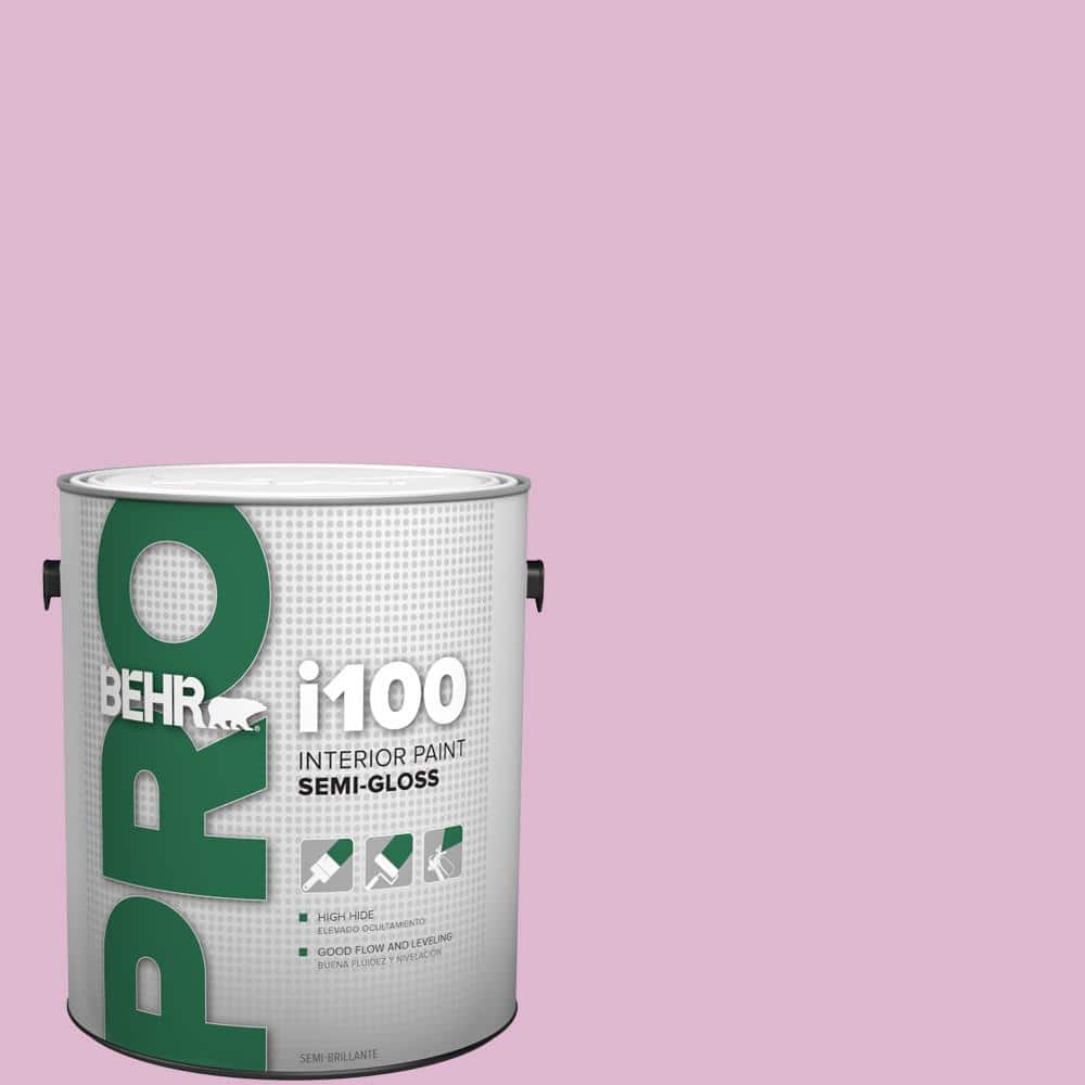 BEHR PRO 1 gal. #M120-3 Pink Wink Semi-Gloss Interior Paint PR17001 ...