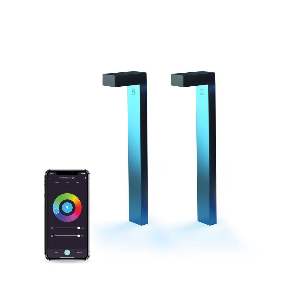 atomi smart Smart Wi-Fi Plug-In Powder Coated Aluminum Black LED Path ...