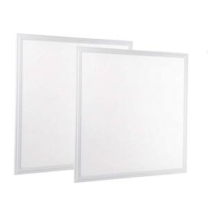 WYZM 2 ft. x 2 ft. 5800 Lumens Integrated LED Flat Panel Light, 5000K ...