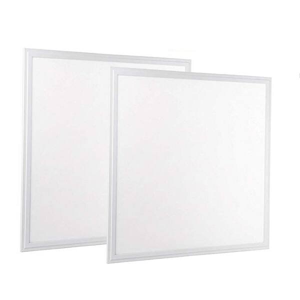 WYZM 2 ft. x 2 ft. 5800 Lumens Integrated LED Panel Light Dimmable 0 ...