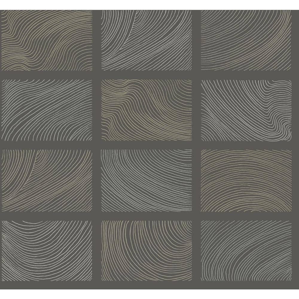 A-Street Prints Bronson Grey Topography Non-Pasted Wallpaper Sample ...