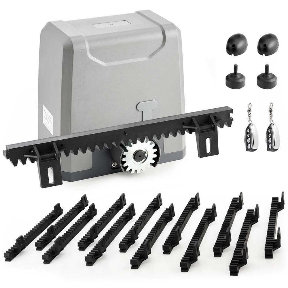 DOORADO Automatic Sliding Gate Opener with 2 Remote Controls, 550-Watt ...